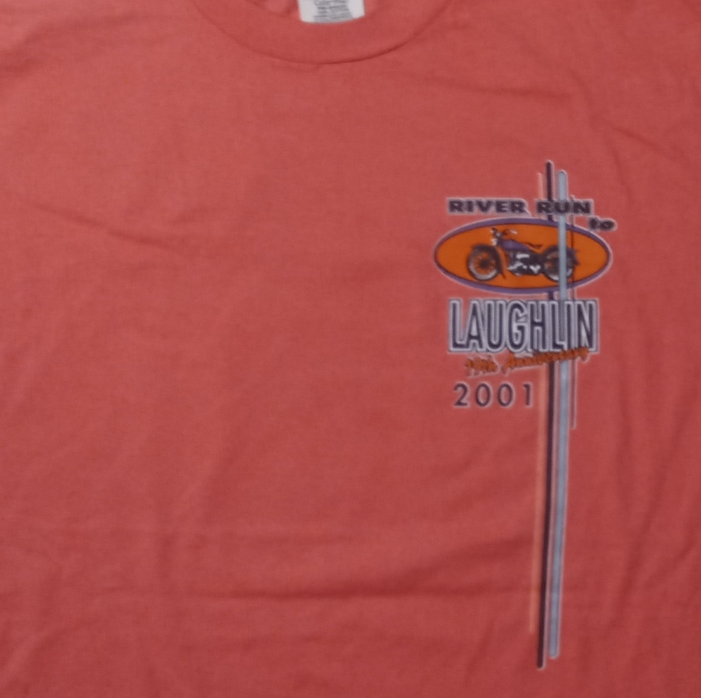 Vintage Laughlin River Run Motorcycle Rally T Shirt H… - Gem